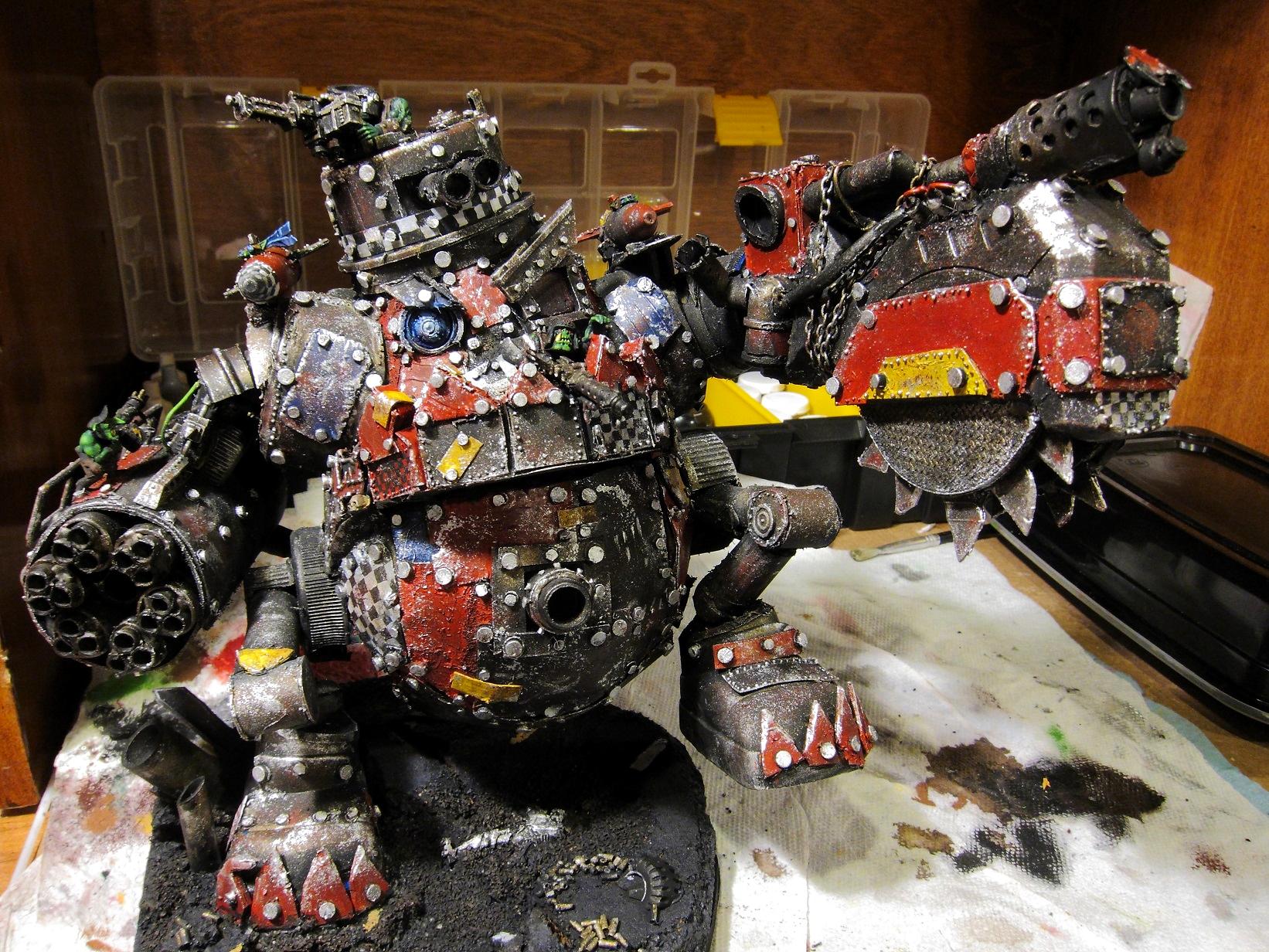 Big Mek, Big Mek Stompa, Lifta Dropa, Ork Conversion, Ork Titan, Orks, Potato Head, Potatohead ...